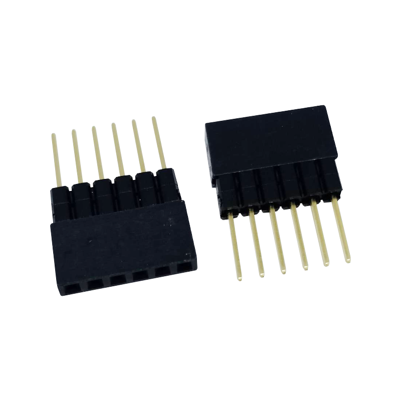 manufacture 2.54mm Pitch 6 Pin Female Header Single Row Straight Pin ...